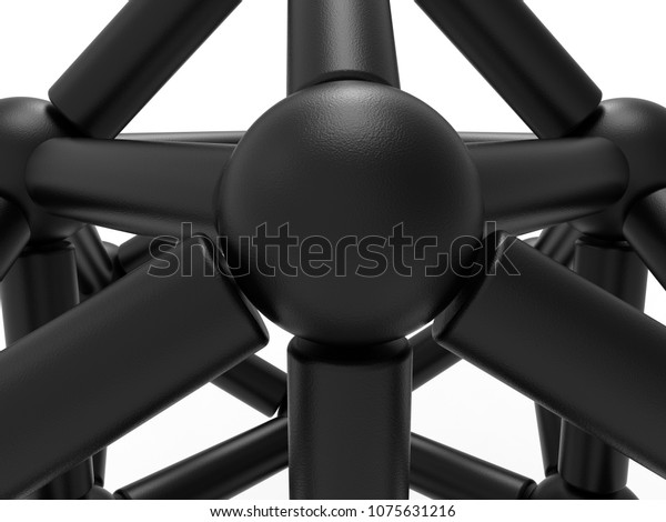 3d Render Abstract Black Connection Joint 스톡 일러스트 1075631216 | Shutterstock