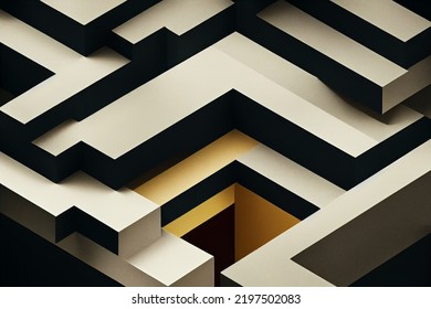 3d Render Abstract 3d Blocks Background Stock Illustration 2197502083 ...
