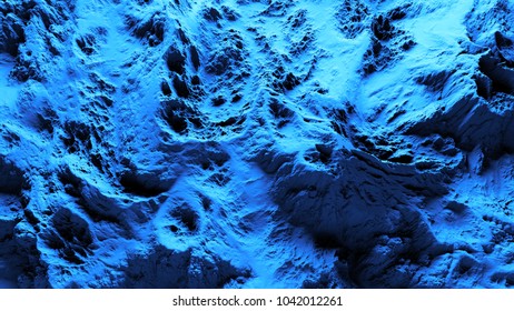 3d Render Abstract Displacement Surface Abstract Stock Illustration ...