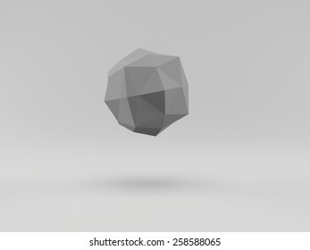 3d Render Abstract Geometric Shape Triangular Stock Illustration ...