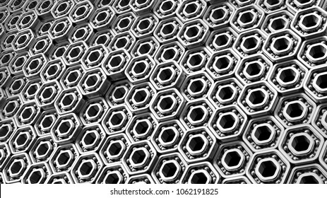 3d Render Abstract Metallic Background Illustration Stock Illustration ...