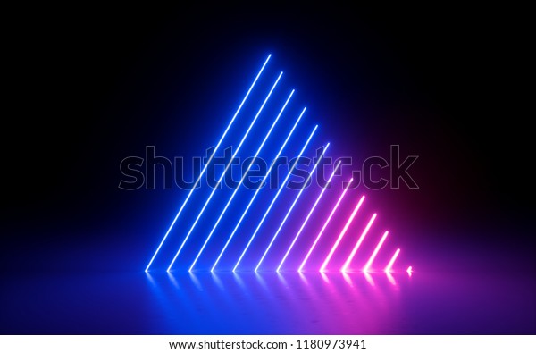 3d Render Abstract Minimal Background Glowing Stock Illustration ...