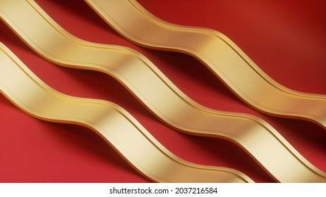 3d Render Abstract Red Background Three Stock Illustration 2037216584