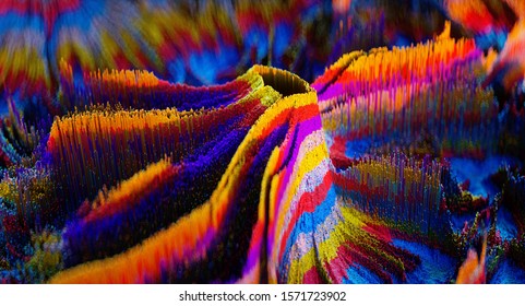 3d Render Abstract Scatter Landscape Background Stock Illustration ...