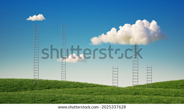 3d Render Abstract Simple Landscape Green Stock Illustration 2025337628 ...