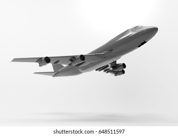 3d Render Air Plane Isolate Stock Illustration 648511597 | Shutterstock