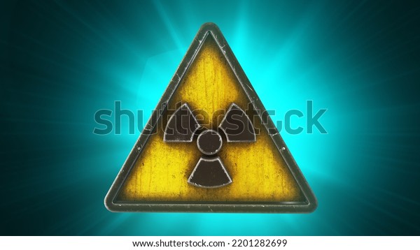 3d Render Animation Radiation Nuclear Hazard Stock Illustration ...