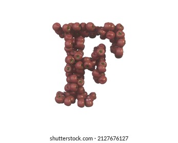 3d Render Apple Themed Font Letter 库存插图 2127676127 | Shutterstock