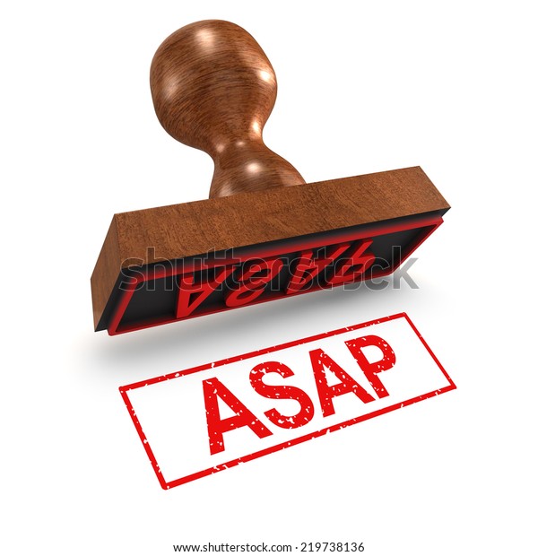 3d Render Asap Rubber Stamp Stock Illustration 219738136 | Shutterstock