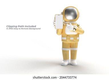 3d Render Astronaut Hand Pointing Finger Stock Illustration 2044733774 ...