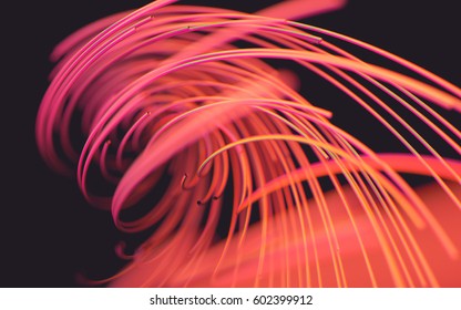 3d Render Background Red Helix Neon Stock Illustration 602399912 ...