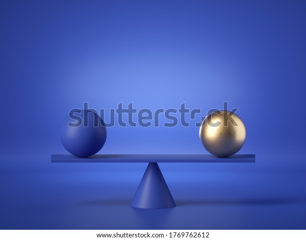 3d Render Balancing Balls Placed On Stock Illustration 1769762612