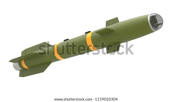3d Render Ballistic Missile Stock Illustration 1159020304