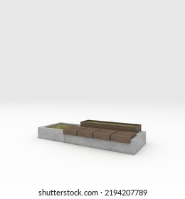 3d Render Bench Park Stock Illustration 2194207789 | Shutterstock