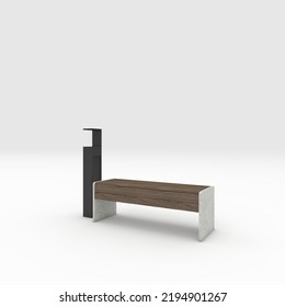 3d Render Bench Park Stock Illustration 2194901267 | Shutterstock