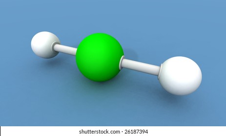 3d Render Beryllium Hydride Molecule Stock Illustration 26187394 ...