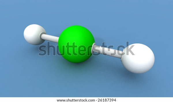 3d Render Beryllium Hydride Molecule Stock Illustration 26187394 ...