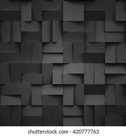 3d 렌더링, 검정 블록 디지털 그림, 스톡 일러스트 420777763 | Shutterstock