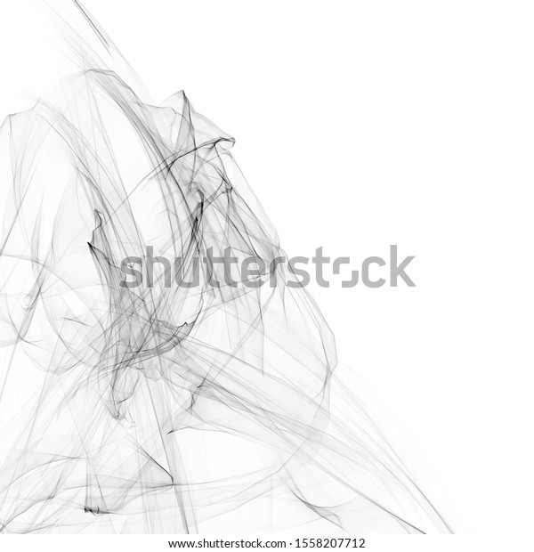 3d Render Black Lines On White Stock Illustration 1558207712 | Shutterstock