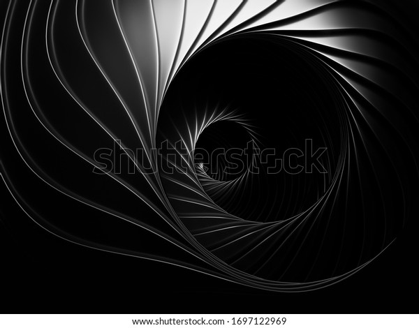 3d Render Black White Abstract Art 库存插图 1697122969 | Shutterstock
