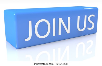 3d Render Blue Box Text Join Stock Illustration 221216581 | Shutterstock