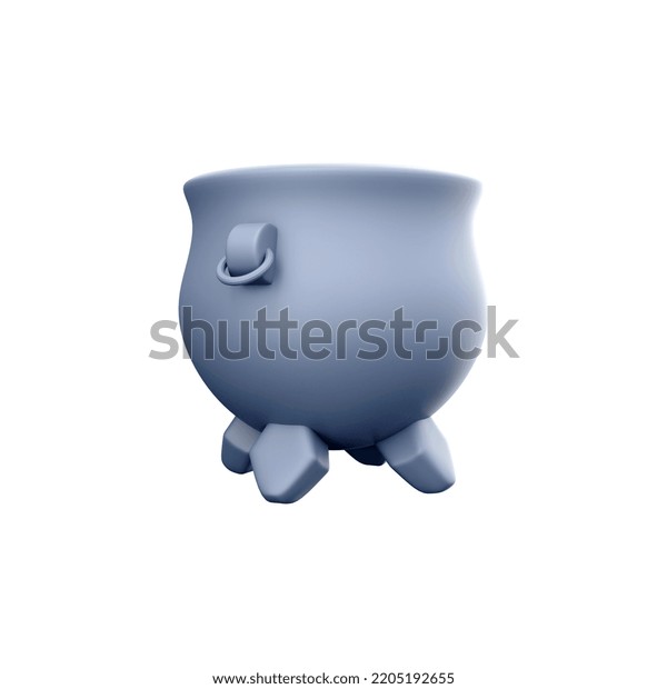 3d Render Blue Cauldron 3d Render Stock Illustration 2205192655 ...