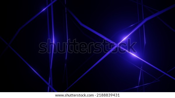 3d Render Blue Jagged Lines Highlights Stock Illustration 2188839431 ...