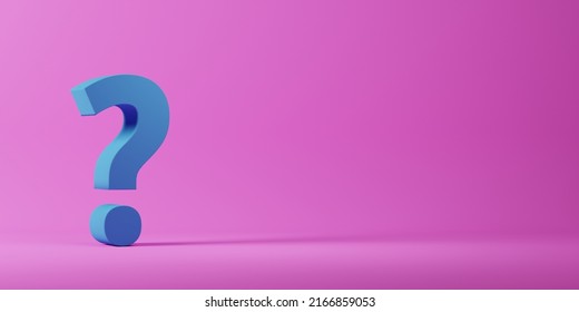 3d Render Blue Question Mark Symbol Stock Illustration 2166859053 ...