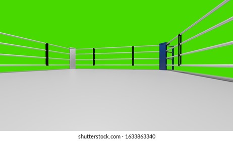 3d Render Boxing Ring On Green Stock Illustration 1633863340 | Shutterstock