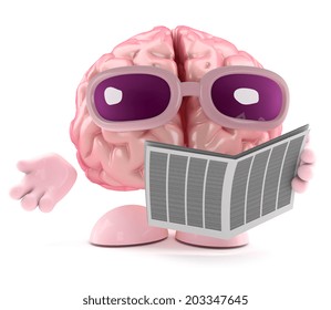 3d Render Brain Working Out Stock Illustration 185201804