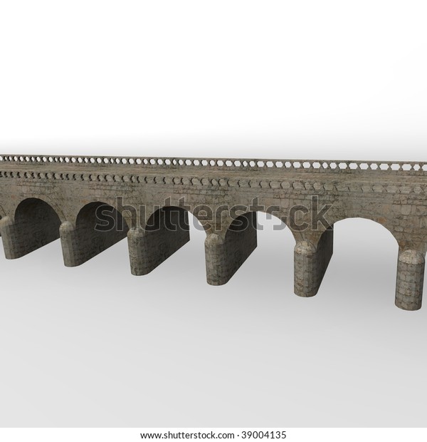 3d Render Bridge Architecture Element Stock Illustration 39004135 ...