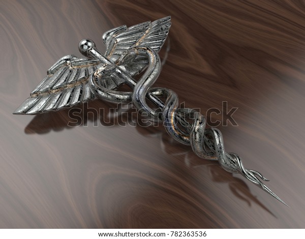3d Render Caduceus Ornament Stock Illustration 782363536 | Shutterstock