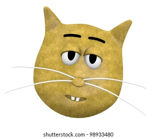 3d Render Cartoon Cat Stock Illustration 98933480