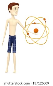 3d Render Cartoon Character Atom: ภาพประกอบสต็อก 137126009 | Shutterstock