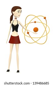 3d Render Cartoon Character Atom: ภาพประกอบสต็อก 137126009 | Shutterstock