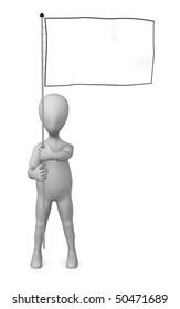 3d Render Simple Character Blank Template Stock Illustration 47081146