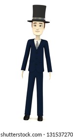 3d Render Cartoon Character Hat Stock Illustration 131537270 | Shutterstock