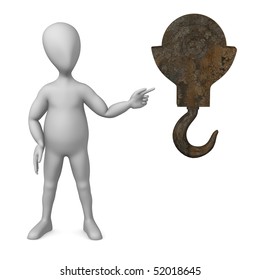 3d Render Cartoon Character Hook Stock Illustration 52018645 | Shutterstock