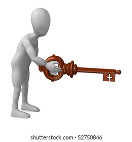 3d Render Cartoon Character Key Stock Illustration 52750846 | Shutterstock
