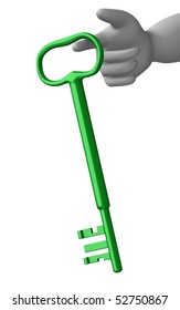 3d Render Cartoon Character Key Stock Illustration 52750867 | Shutterstock