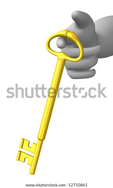 3d Render Cartoon Character Key Stock Illustration 52750861 | Shutterstock