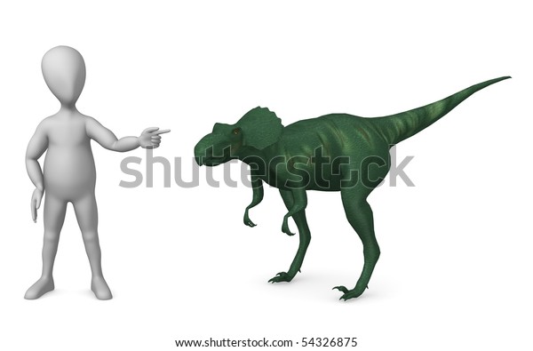 3d Render Cartoon Character Microceratops Stock Illustration 54326875 ...