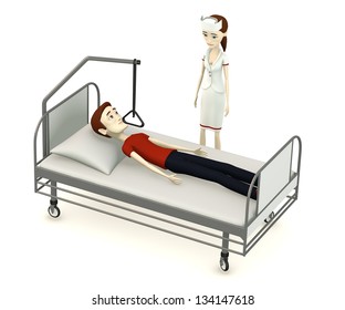 Man Hospital On Drip Cartoon People Stock Vector (Royalty Free) 1013232568