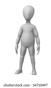 3d Render Cartoon Character Piercing Stock Illustration 54710509 ...