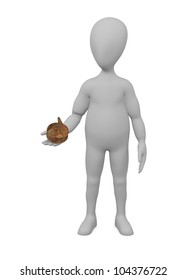 3d Render Cartoon Character Rusty Can Stock Illustration 104376722 ...