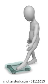 3d Render Cartoon Character Scale: ภาพประกอบสต็อก 51111613 | Shutterstock