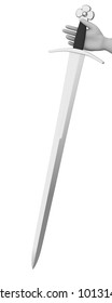 3d Render Cartoon Character Sword Stock Illustration 101314462 ...