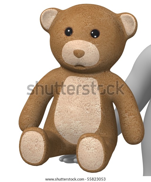 3d Render Cartoon Character Teddy 스톡 일러스트 55823053 | Shutterstock