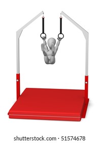 3d Render Cartoon Character Training Stock Illustration 51574678 ...