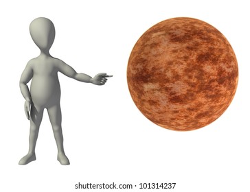 3d Render Cartoon Character Venus Stock Illustration 101314237 ...